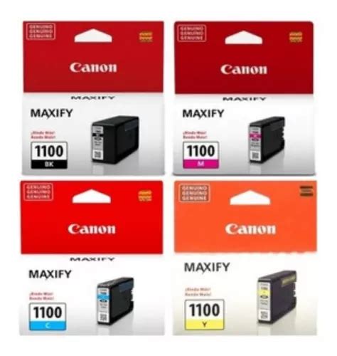 Cartucho Canon Pgi 1100 Kit X4 Colores Maxify Mb2010 Cuotas sin interés