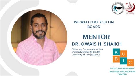 Karachi University Business Incubation Center On Linkedin Dr Owais H Shaikh Has 15 Years Of