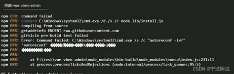 Vue Vben Admin的编译运行 阿里云开发者社区