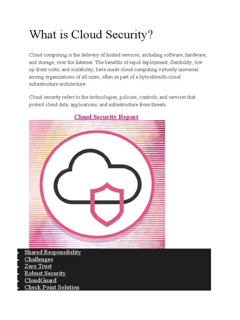 What Is Cloud Security Pdf Cloud Computing Computer Security