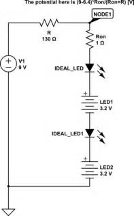 Multiple Series Of Leds Off One 9v With Switches Electrical