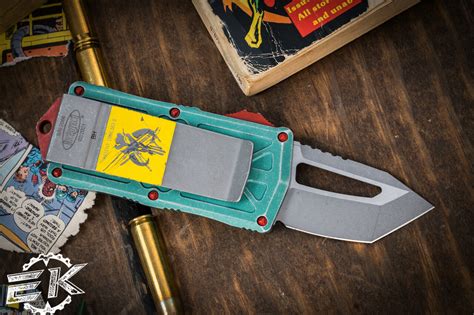 Microtech Exocet Bounty Hunter Otf 2 Stonewash Tanto 158 10bh Preowned