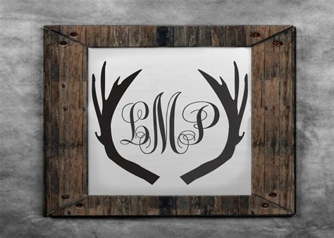Custom Western Monogram Wedding Stencil