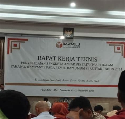 Mahasiswa Fakultas Hukum Universitas Negeri Gorontalo Berkontribusi Dalam Rapat Kerja Teknis