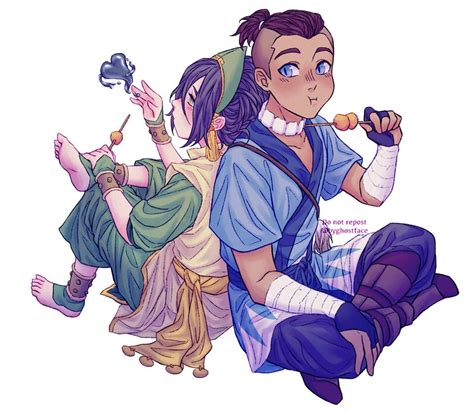 Toph Bei Fong And Sokka Avatar Legends And 1 More Drawn By