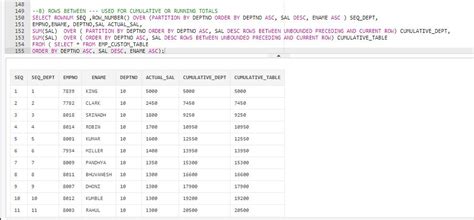 Sql Queries For Analysis Frequently Used Oracle Analytical Functions