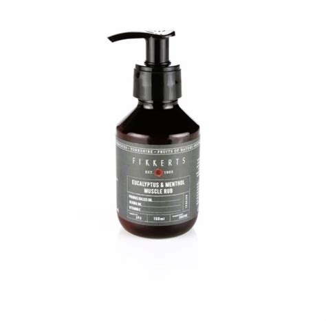 Fikkerts Eucalyptus And Menthol Muscle Rub The Old Apothecary Shop