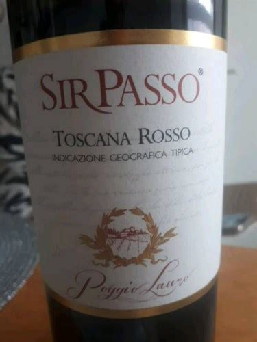 Poggio Lauro Sir Passo Toscana Rosso Vivino United States