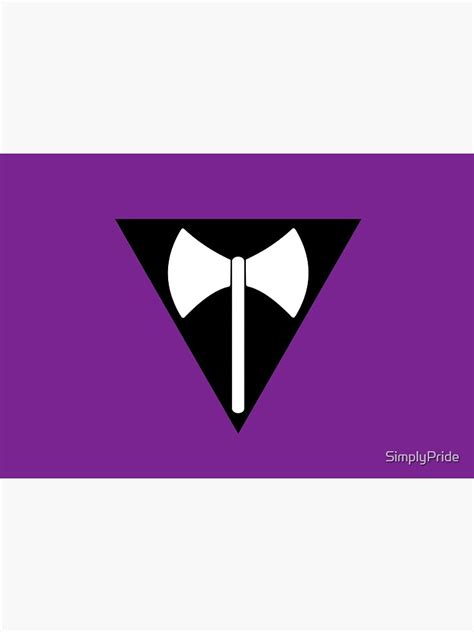 Lesbian Labrys Pride Large Flag Print Mask For Sale By Simplypride