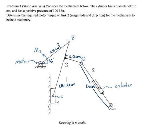 Solved Problem Static Analysis Consider The Mechanism Chegg