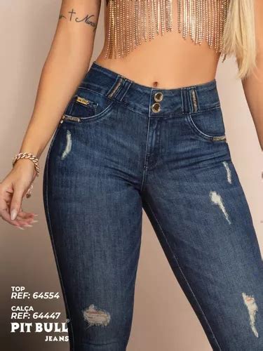 Calça Jeans Skinny Empina Bumbum Pitbull Jeans Ref Parcelamento sem juros