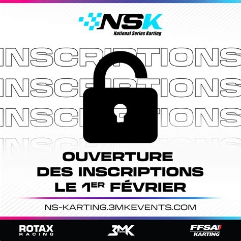 OUVERTURE DES INSCRIPTIONS 1er Février 2023