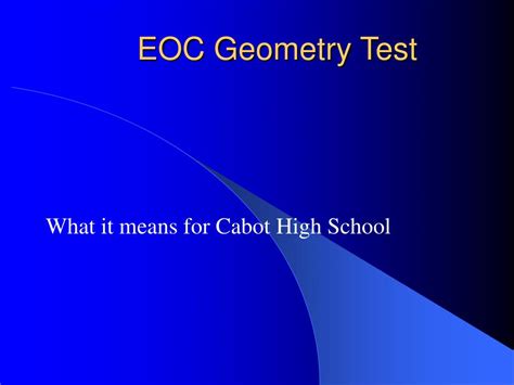 Ppt Eoc Geometry Test Powerpoint Presentation Free Download Id 3431846