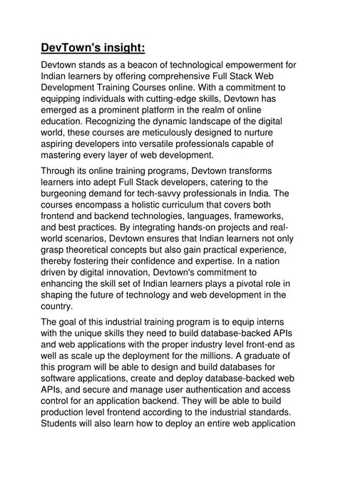 Ppt Devtown Full Stack Web Development Program Powerpoint Presentation Id 12608744