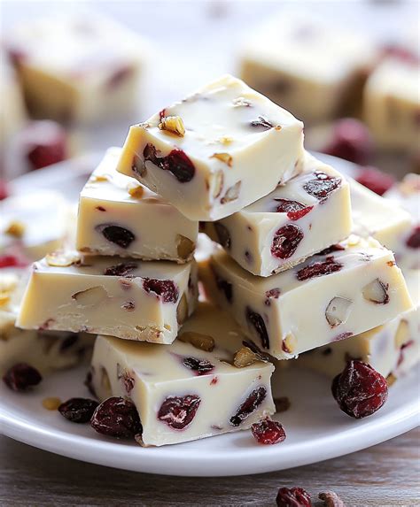 Cranberry White Chocolate Fudge Recipe