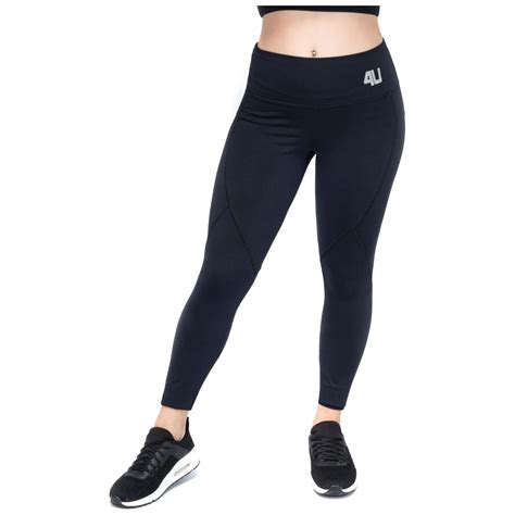 Legging Just4u Deportivo Dama Hook Negro Platanitos