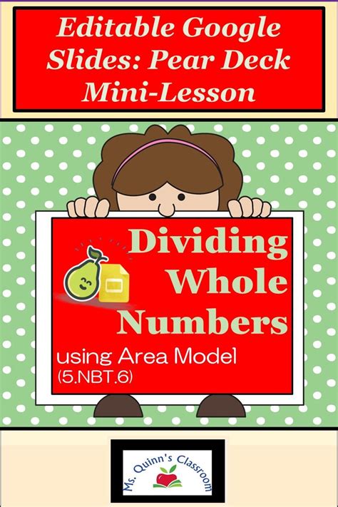 This Is An Editable Mini Lesson That Uses The Area Model To Divide 3 4