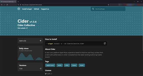 Bug N Does Not Update Ciders Version · Issue 116 · Winget