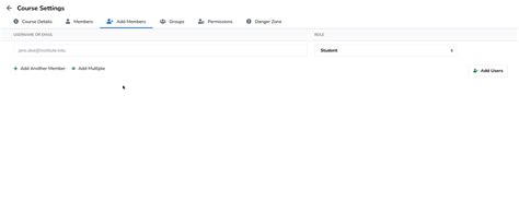 Managing Course Members Help Center