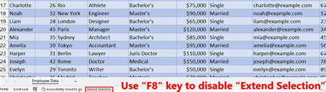 How To Turn Off Extended Selection In Excel Spreadcheaters