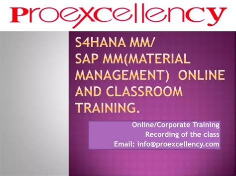 PPT Material Management SAP Learn Online PowerPoint Presentation Free Download ID