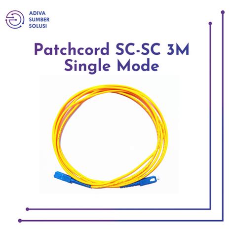 Jual Patchcord SC SC M Single Mode Patchcord Fiber Optic Patch Cord Kota Cirebon