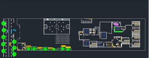 مراکز آموزشی مدرسه دبیرستان هنرستان دانلود رایگان پلان مدرسه پرسپکتیو و برش های نما Dwg