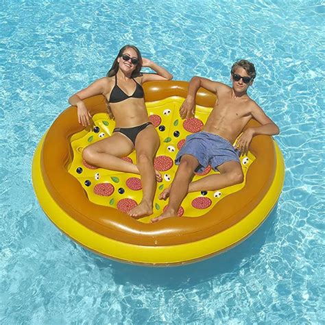 🔥 90647 Swimline Inflatable Personal Pan Pizza Swimming Pool Float