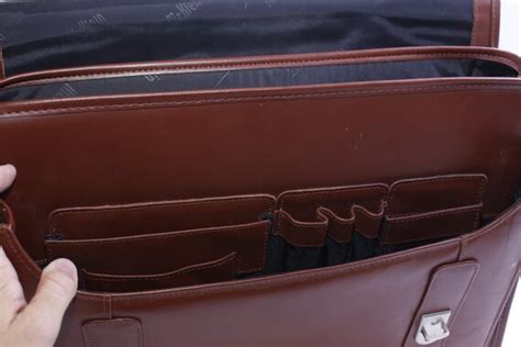Mcklein Laptop Briefcase Brown Double Compartment Gem