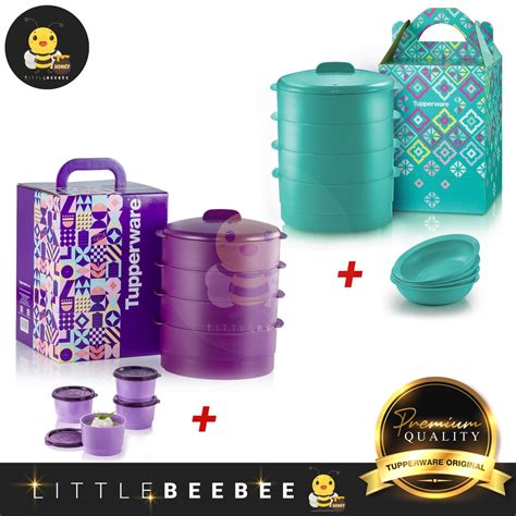 Tupperware Steam It With Box Steamer With Pwp Full Set Cooker