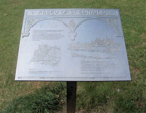 English Heritage Interpretation Panel Scheme Abbey Of St Edmund