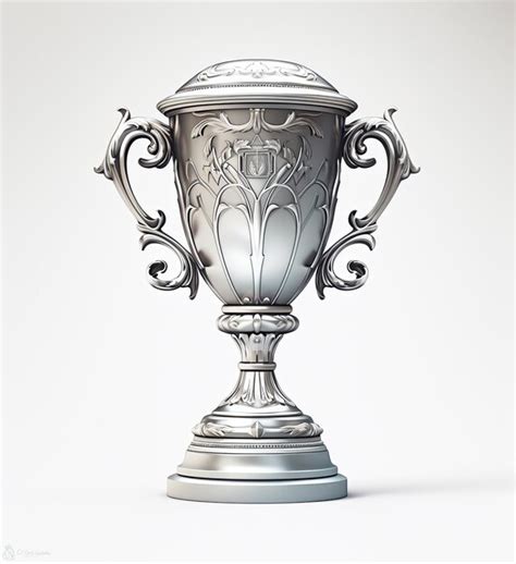 Premium Ai Image Realistic 3d Trophy Cup On Minimal Background Vector
