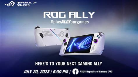 Asus Announces Arrival Of Rog Ally To Launch This July 20th