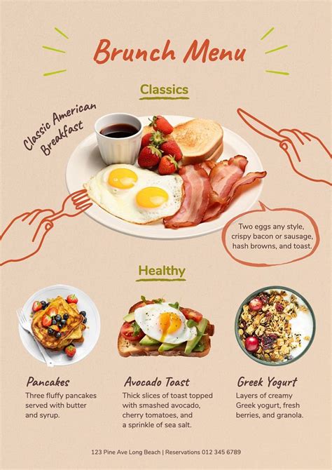 Brunch menu template, editable text and design | premium image by rawpixel.com / audi in 2024 ...