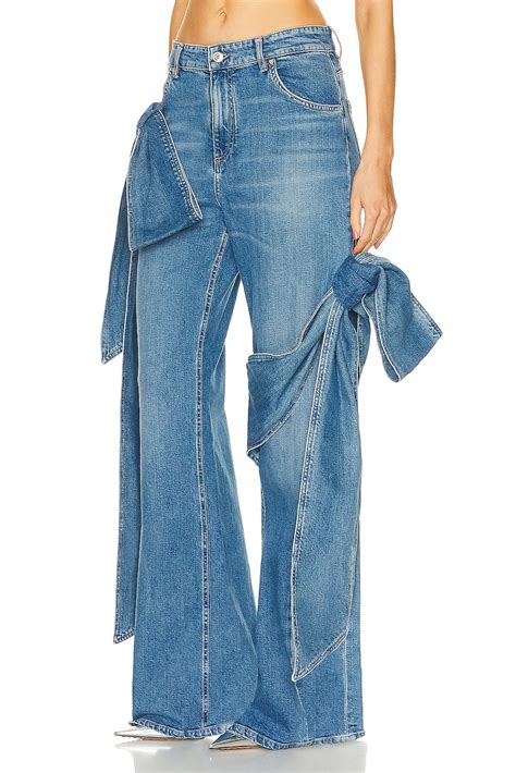 Blumarine Tie Wide Leg In Allure Fwrd