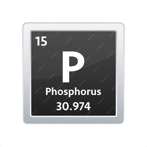 Premium Vector Phosphorus Symbol Chemical Element Of The Periodic