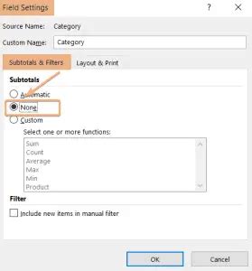 How To Remove Subtotals In Excel Pivot Table Methods Excelgraduate