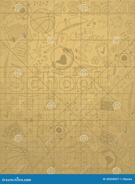 School Background Stock Vector Illustration Of Preschool 32659027