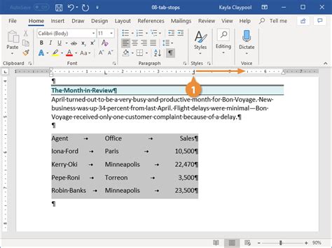 How To Set Tabs In Word Customguide
