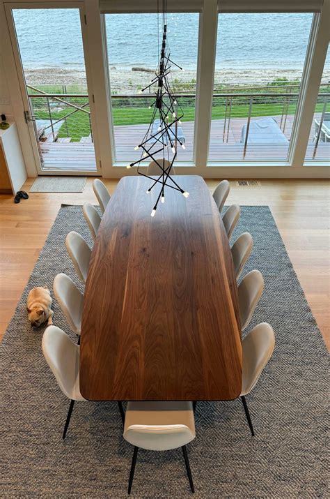Natural Solid Oak Rectangular Dining Table With Metal Base Sarizza