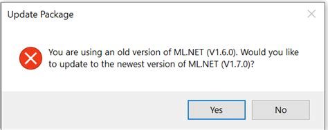 Couldnt Update From Mlnet V16 To V17 · Issue 1950 · Dotnetmachinelearning Modelbuilder · Github