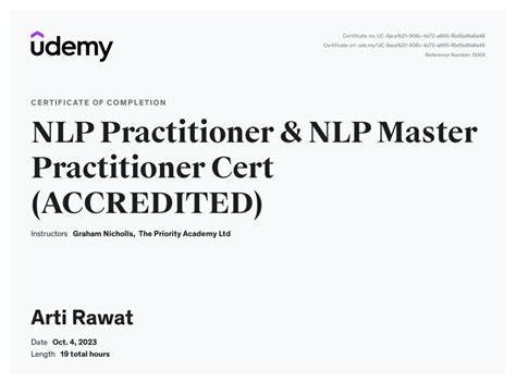 Arti Rawat Cpp® On Linkedin Nlp Udemy