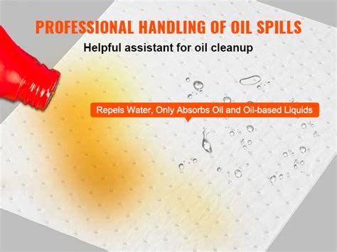 Vevor Spill Absorbent Pads Oil Absorbing Mat Absorbs Up 20 Gal 15 L