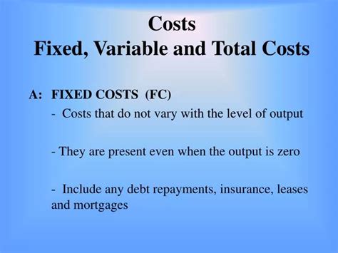 PPT Costs Fixed Variable And Total Costs PowerPoint Presentation Free Download ID 6678605