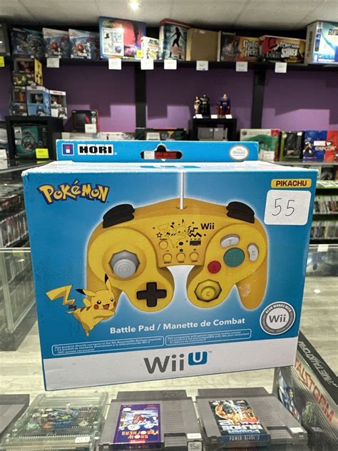 Nintendo Wii U Pokémon Pikachu Gamecube Style Controller Battle Pad Ho