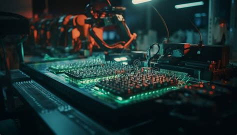 Futuristic Factory Uses Automated Machinery To Produce Computer Chips