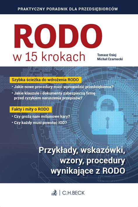 RODO w 15 krokach Praktyczny poradnik dla przedsiębiorców 2018