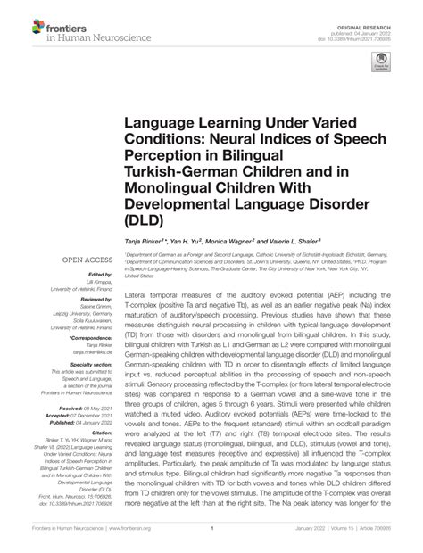 pdf language learning under varied conditions neural indices of