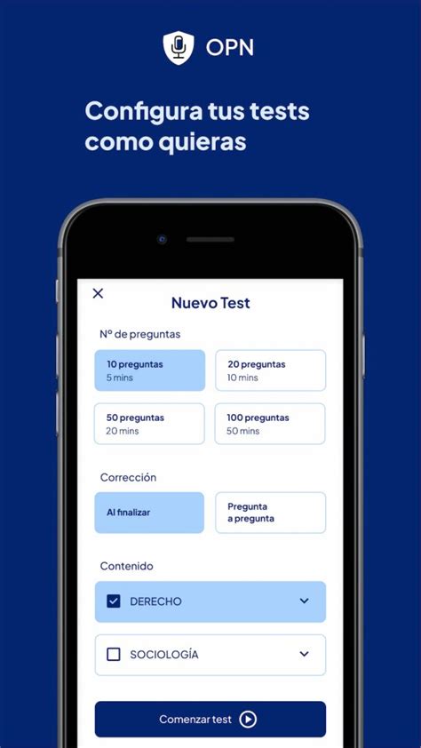 App de tests Oposición Policía Nacional iOS y Android OPN Test
