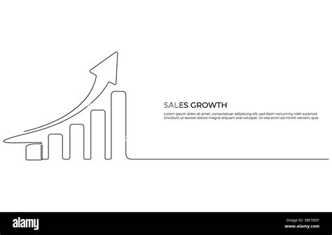 Increasing Up Arrow Bar Graph Sign Business Financial Analytics And